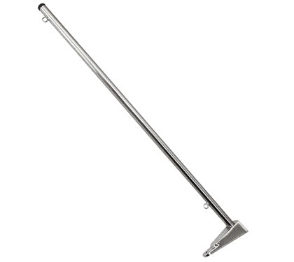 Flagpole with Base. Chromed Brass. 31" – Victory Products